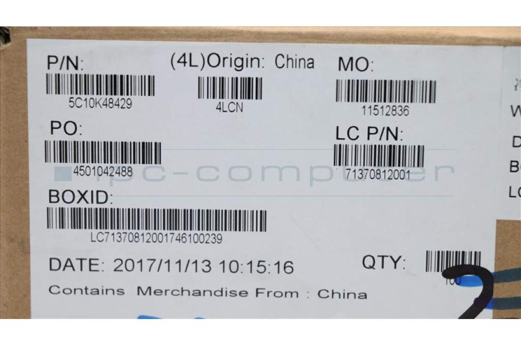 Lenovo 5C10K48429 CABLE DC-IN Cable L 80MK - ipc-computer.fr